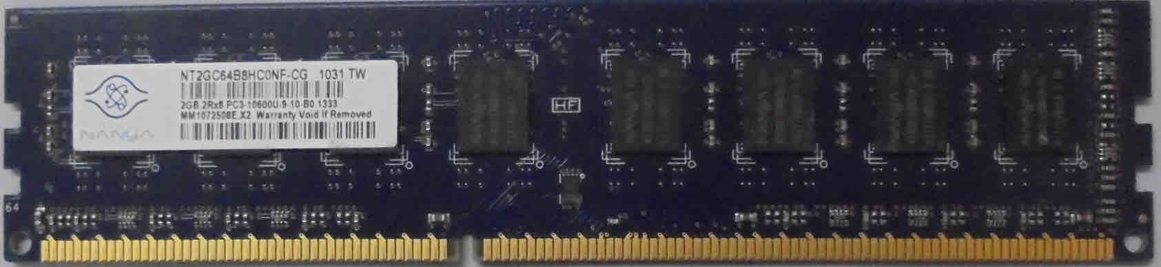 Nanya 2GB PC3-10600U