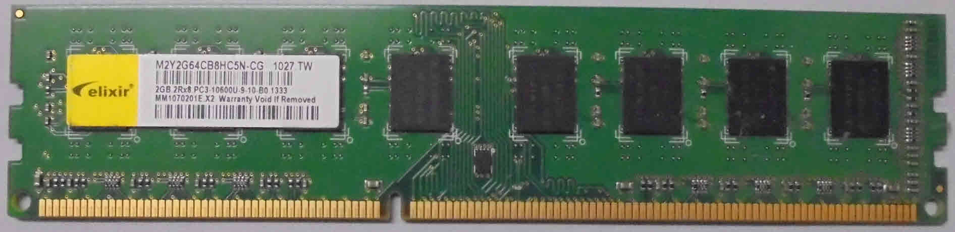 Elixir 2GB PC3-10600U