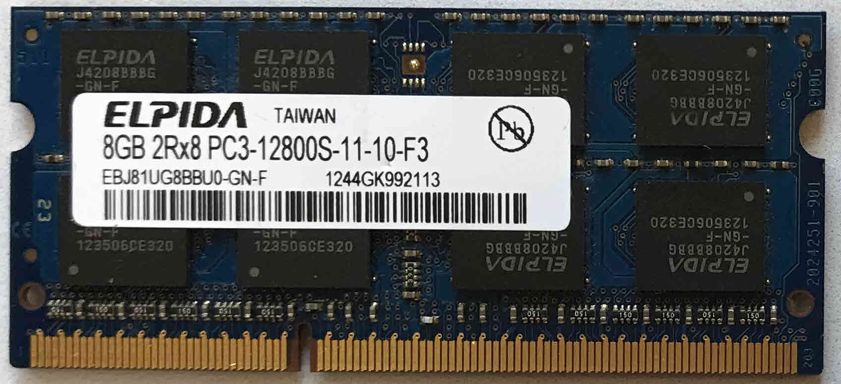 Elpida 8GB PC3 12800S Elpida 8GB PC3 12800S