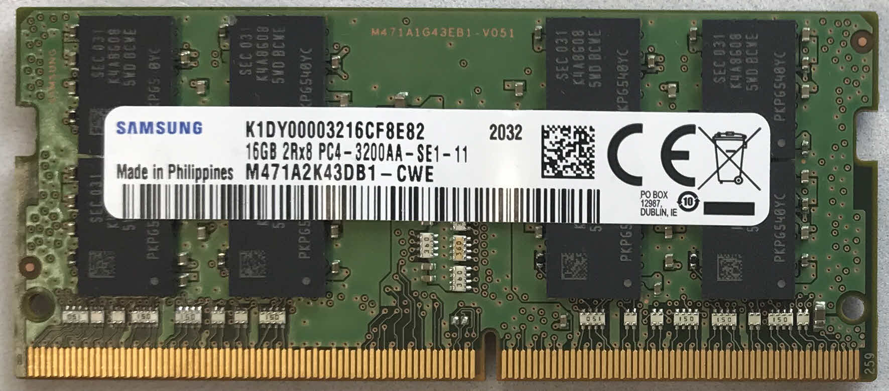 Samsung 16GB PC4 3200AA Samsung 16GB PC4 3200AA