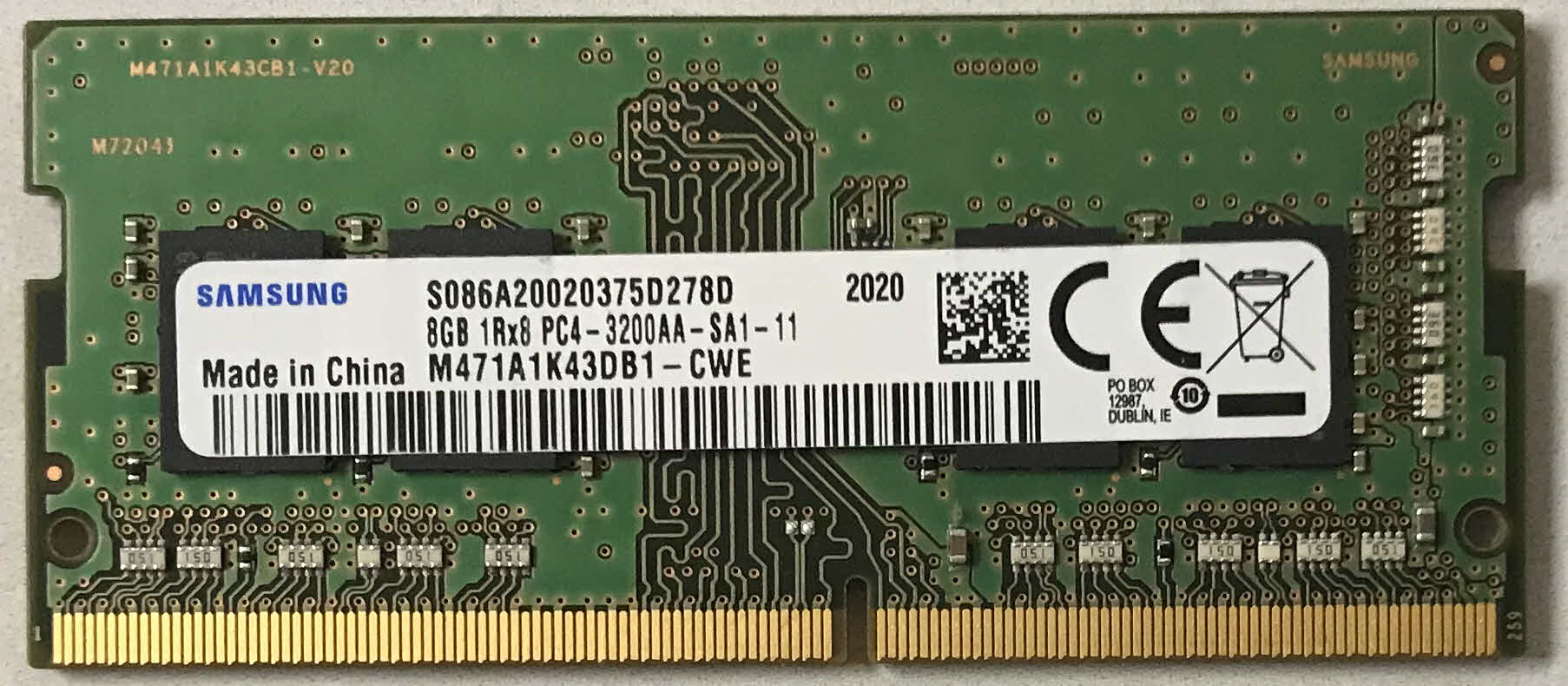 Samsung 8GB PC4 3200AA SA1 11